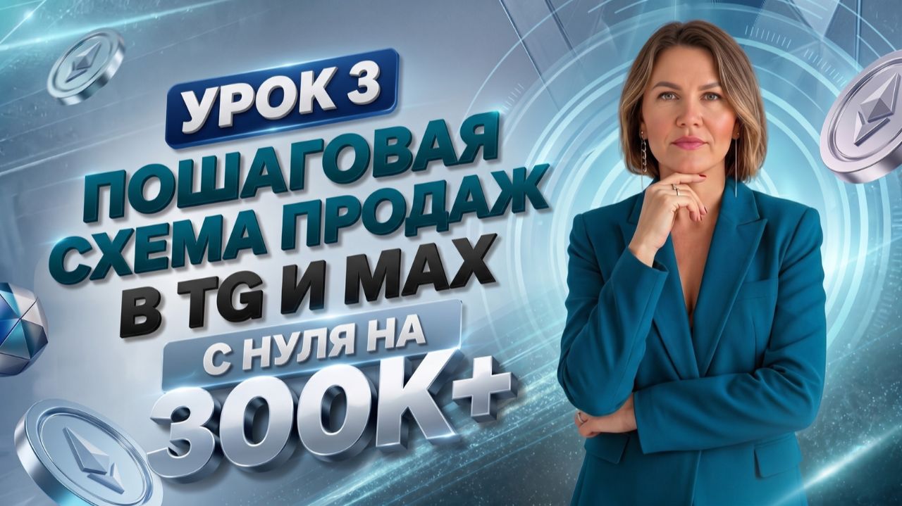 Урок 3: Простая схема продаж в Telegram с нуля — как выйти на 300 000 ₽ в месяц