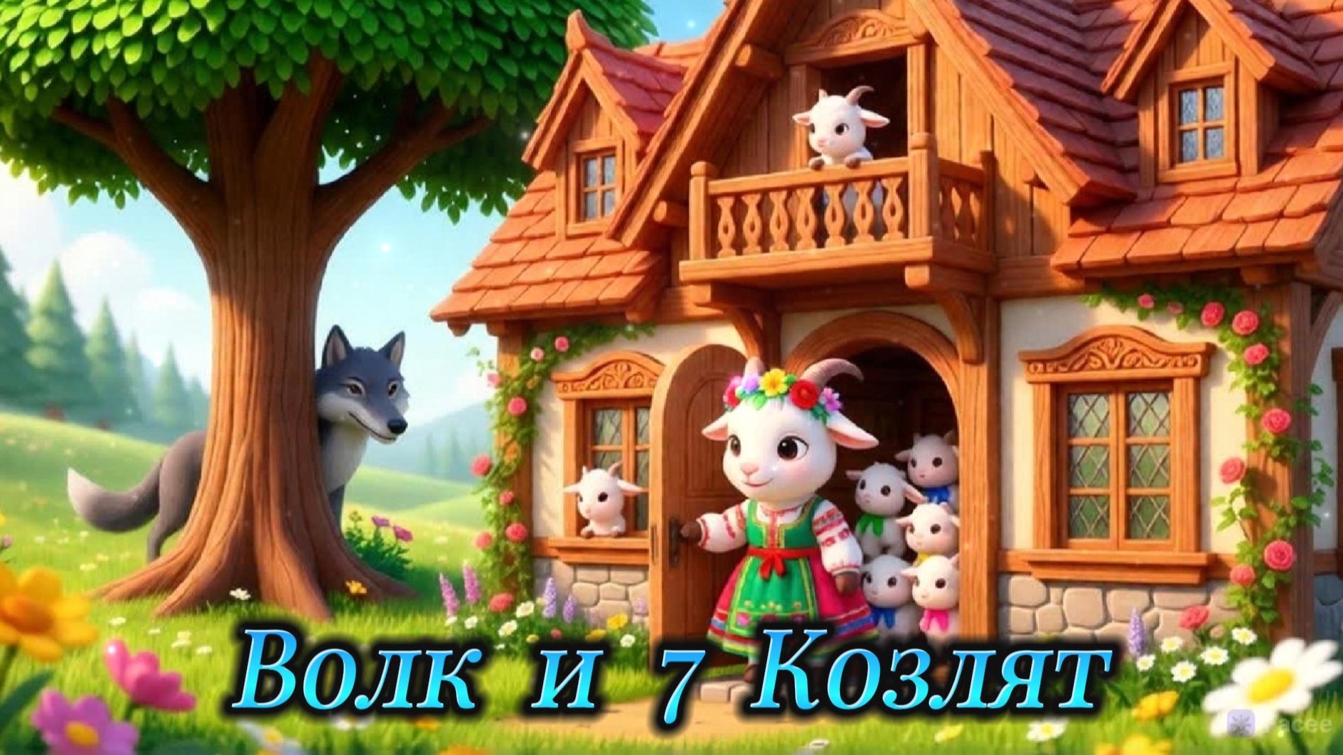 Волк и семеро козлят - Русская народная сказка | Сказка для детей |Добрые сказки | Слушать сказки