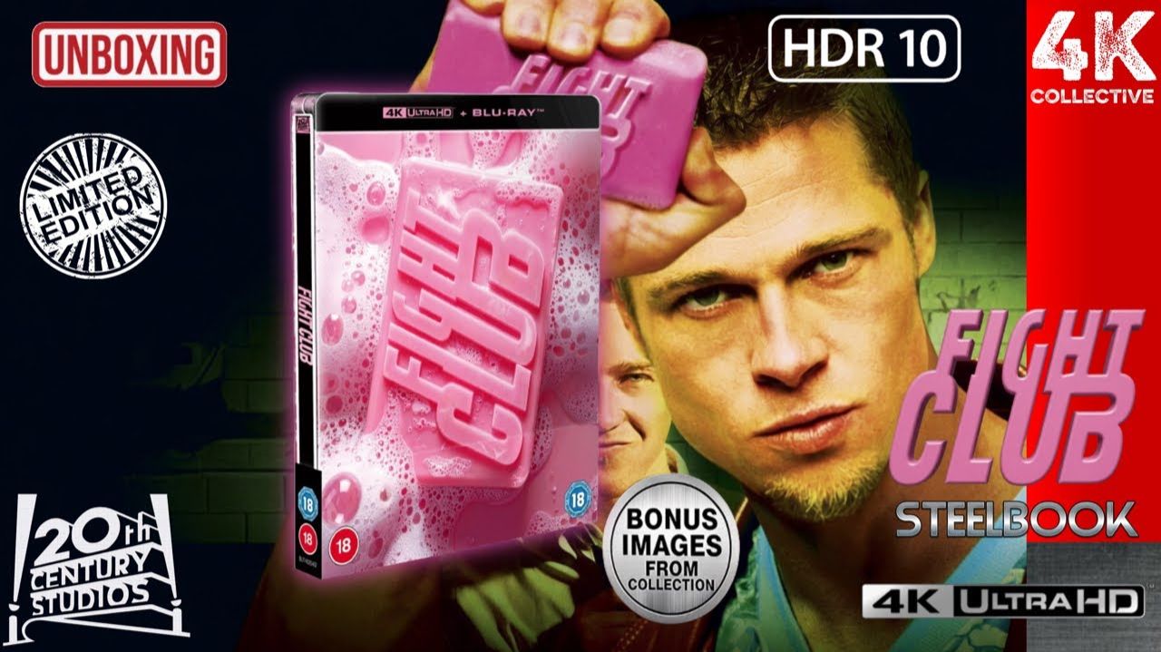 Распаковка издания Steelbook «Бойцовский клуб» Дэвида Финчера в формате 4K UltraHD Blu-Ray.