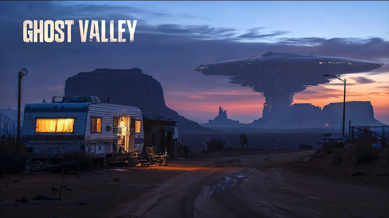 SILENT CONTACT  Monument Valley RV Outpost Ambience  Day & Night Sci-Fi Ambient  4 Hours  4K