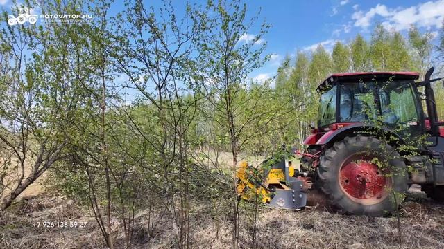 Удаление пней и корней с деревом без использования мульчера. Ротоваторы 89261385927