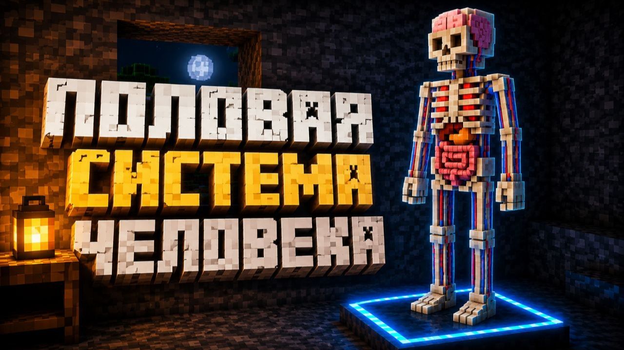 Половая система человека | Лекция по анатомии в Minecraft | MindCube Академия