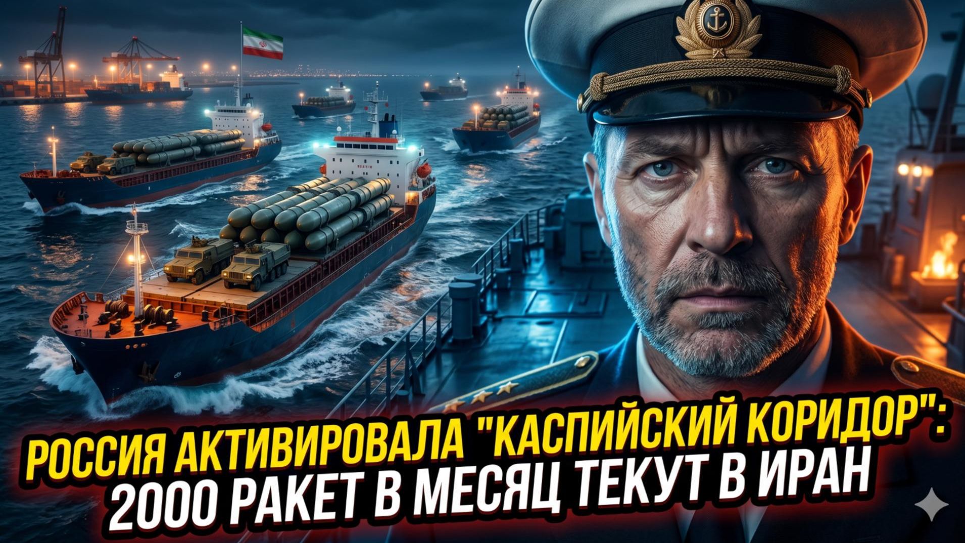 🚀Россия только что активировала «Каспийский коридор» - 2000 ракет в месяц поступает в Иран