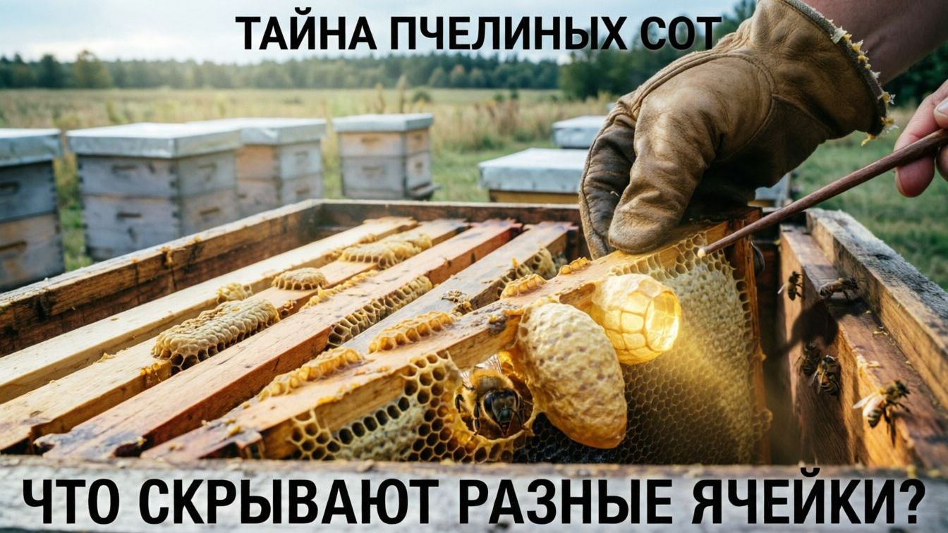 Тайна пчелиных сот: Что скрывают разные ячейки?