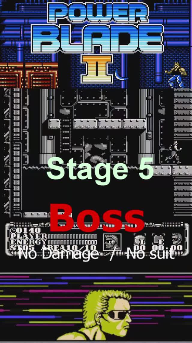 Тактика Stage 5 Boss. No Damage/No Suit. Power Blade 2  #PowerBlade2 #Dendy #8bit