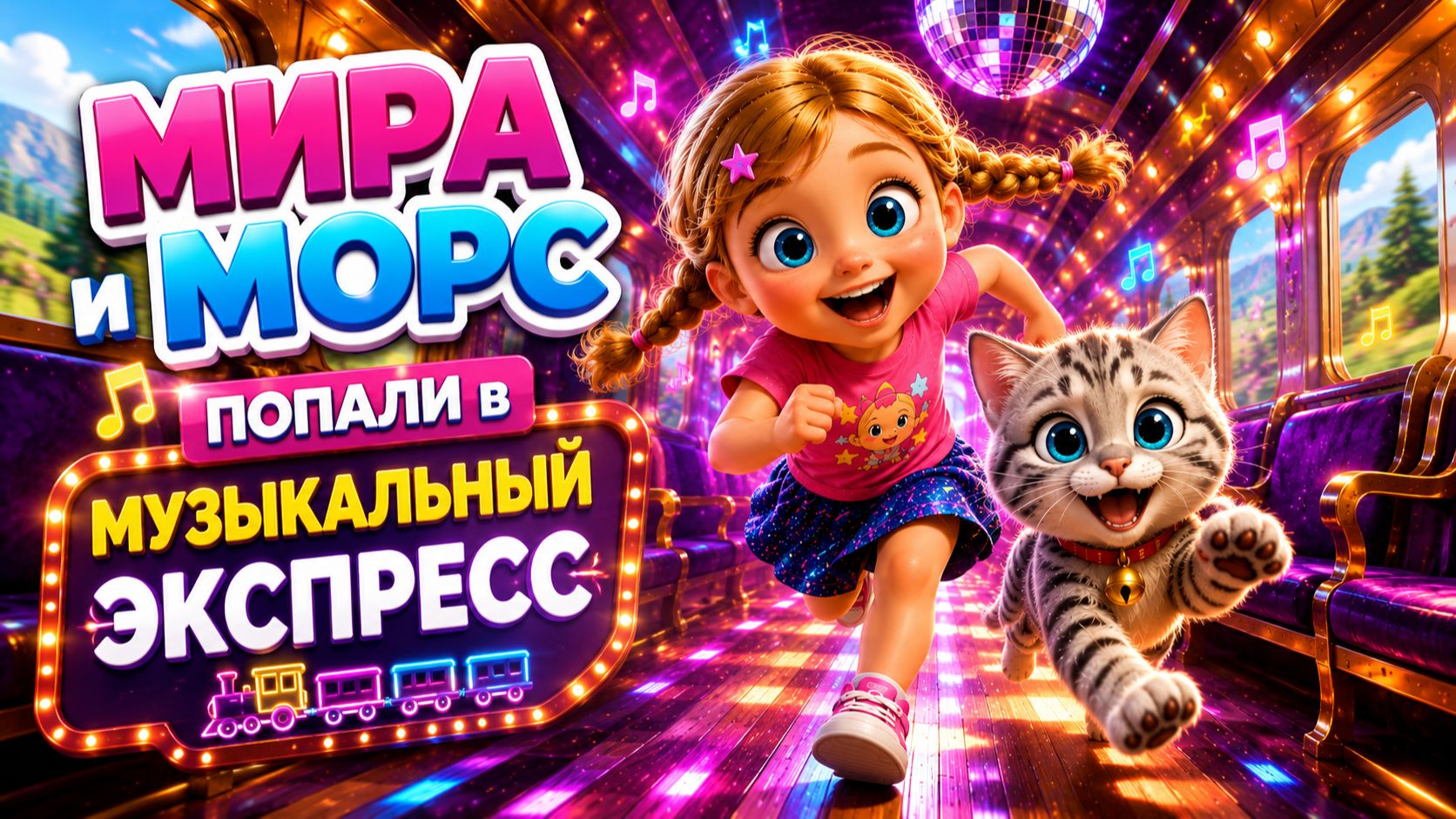 Мира и Морс ПОПАЛИ в Музыкальный Экспресс 🚂✨ Танцы, песни и магия!