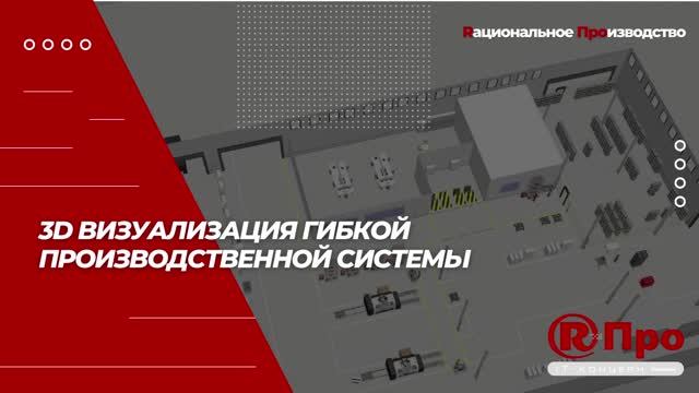 3D Визуализация гибкой производственной системы