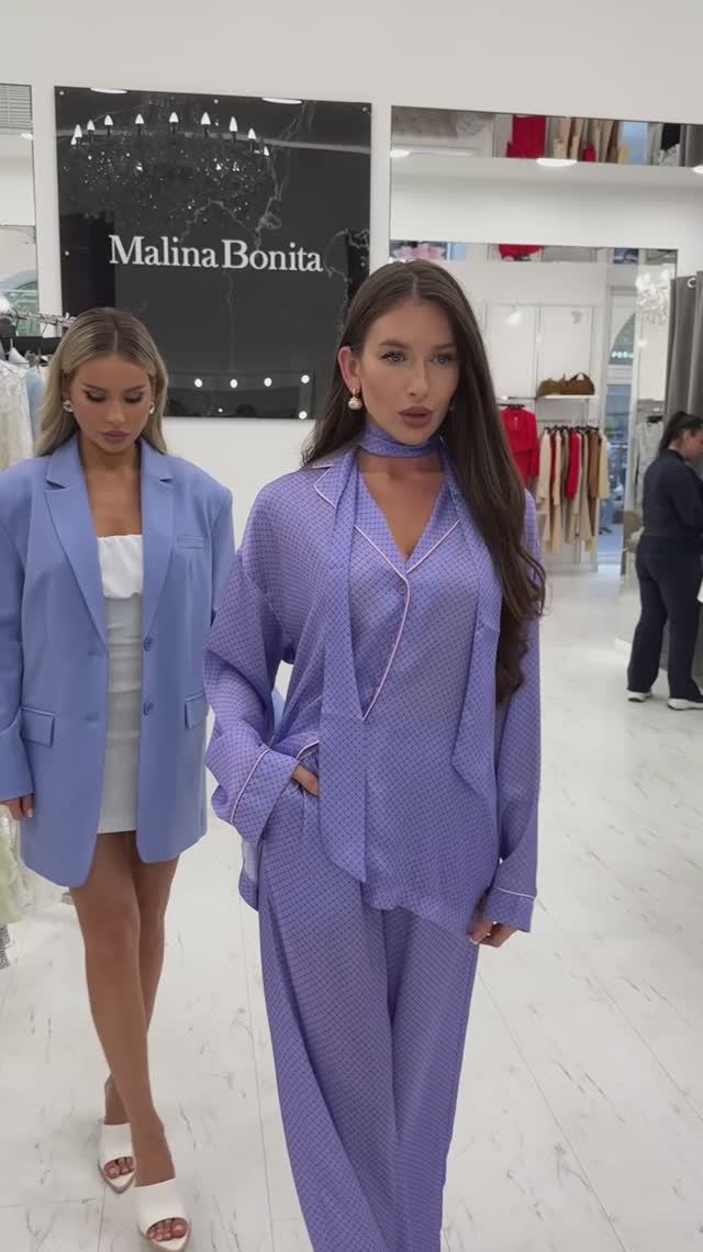 Костюм в пижамном стиле must-have этого лета💜 Для самых стильных и комфортных летних дней😍❤️