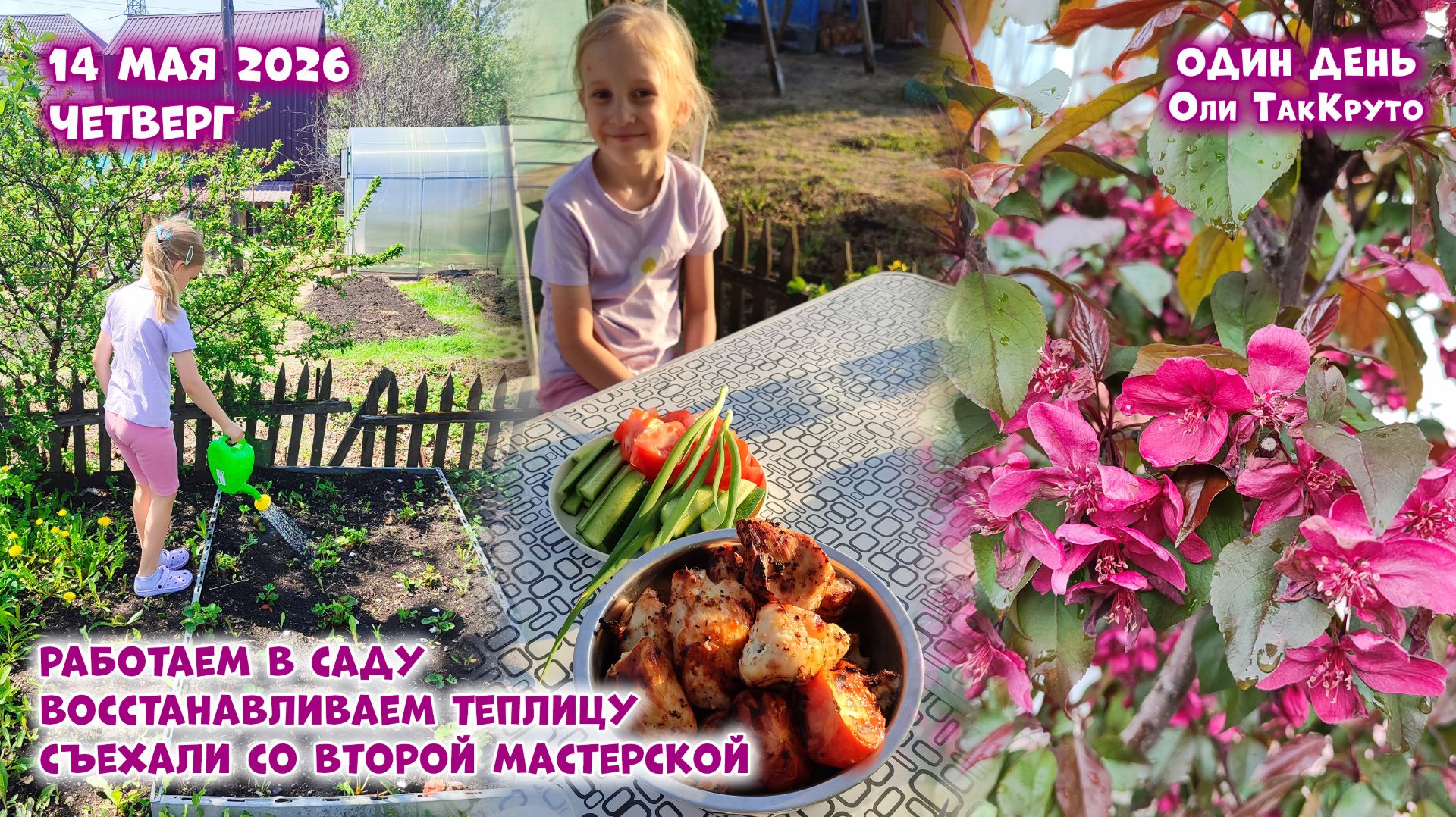 Покупки для сада. Восстанавливаем теплицу! 14 мая 2026. Дни с Олей ТакКруто