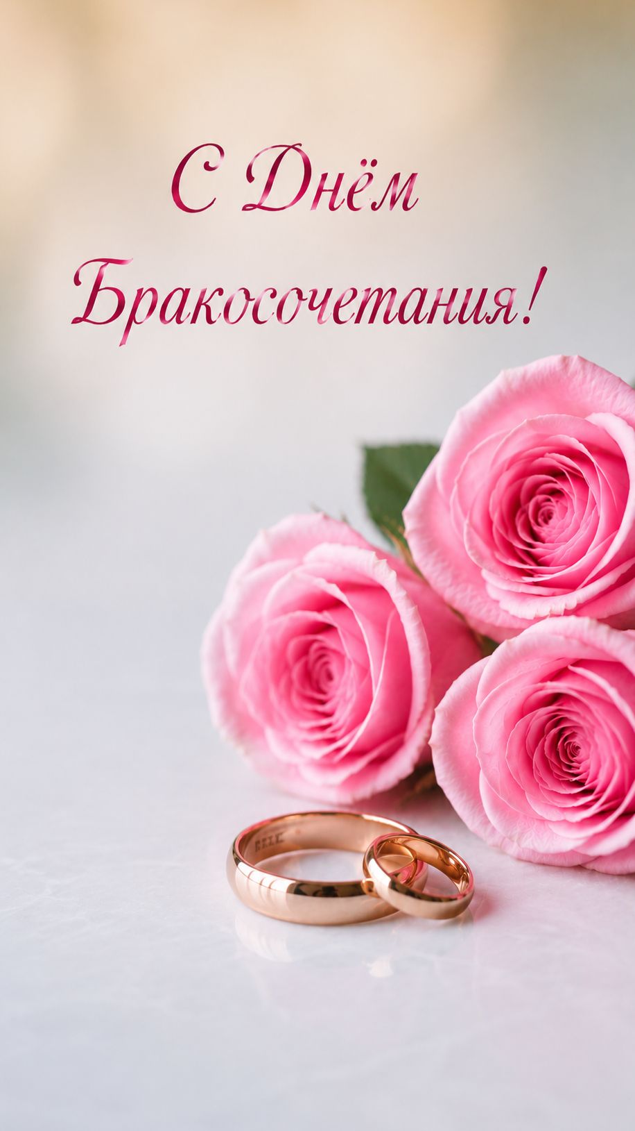 С Днём Бракосочетания! С Днём Свадьбы, молодожёны!