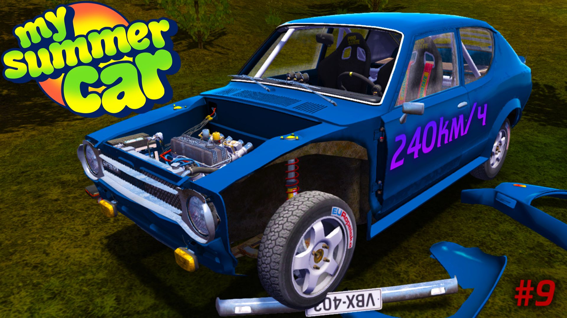 My Summer Car |#9| тюнинг сатсумы, неудачный замер скорости (часть 3)