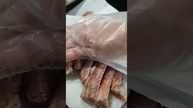 Ребрышки в пикантном маринаде. Подходит для кето, lchf