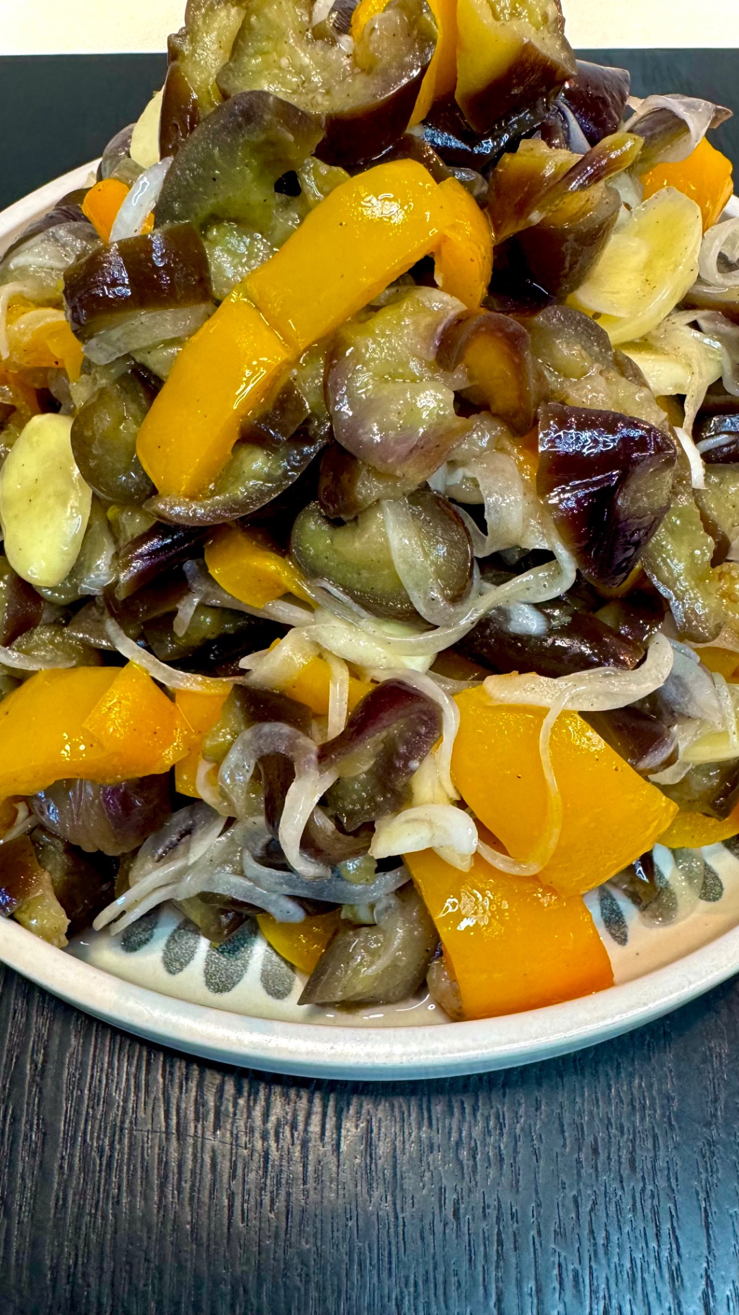 Маринованные баклажаны с болгарским перцем!