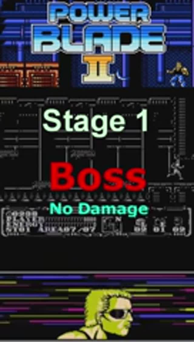 Тактика Power Blade 2 Stage 1 Boss. No Damage #PowerBlade2 #Dendy #8bit