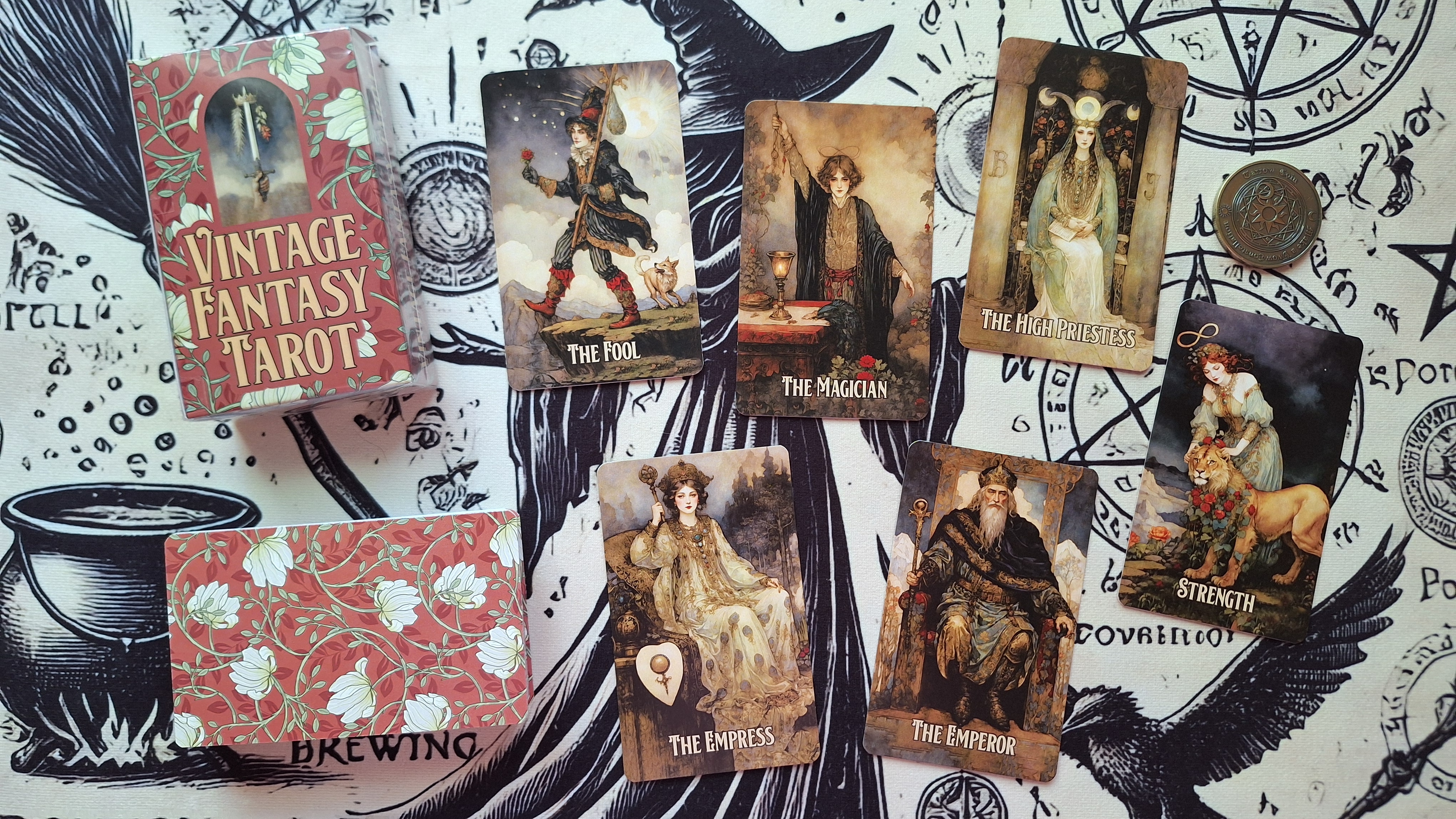 Обзор ретро колоды ⚜️ Vintage Fantasy Tarot ⚜️ Винтажное фэнтазийное таро ⚜️