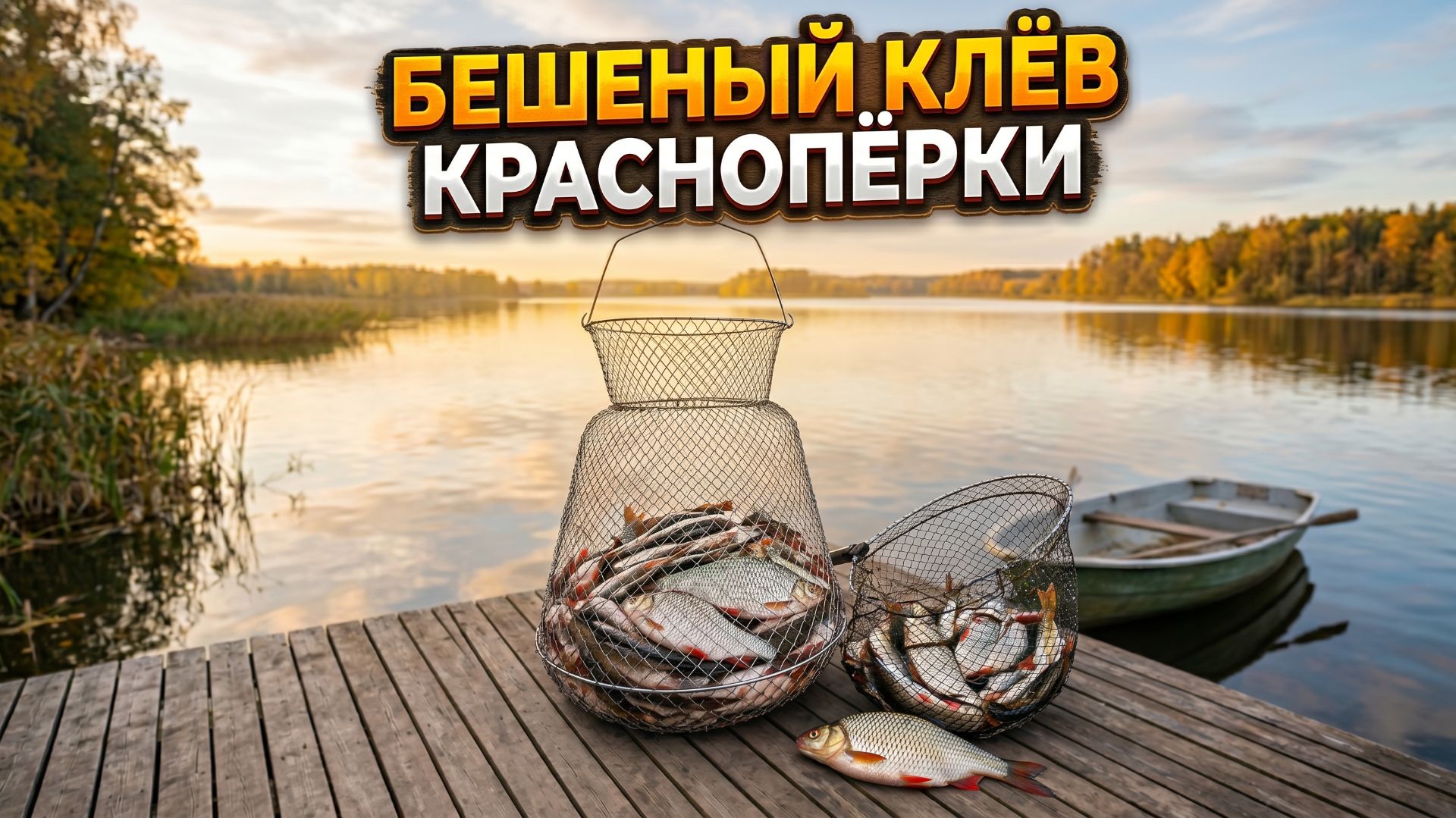 Нарвались на бешеный клёв краснопёрки! Такой рыбалки мы не ожидали...