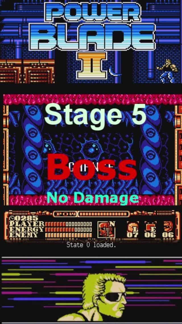 Тактика Stage 5 Boss. No Damage Power Blade 2 #dendy #retro #8bit