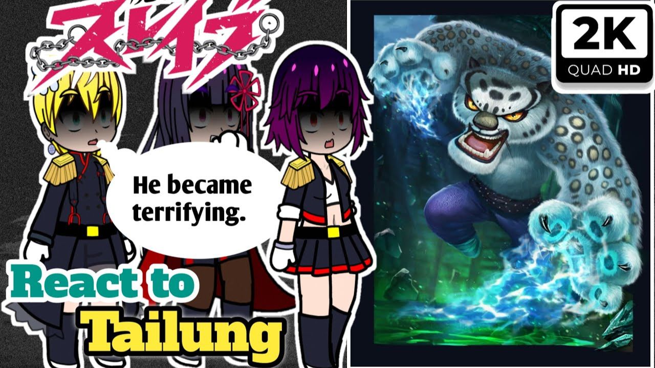 Mato seihei no slave react to yuuki as Tailung (Kungfu Panda)  Faceless React