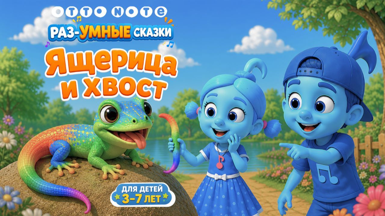 Музыкальная сказка для детей 🦎 | Песенка про Ящерицу + музыкальная игра для развития мозга