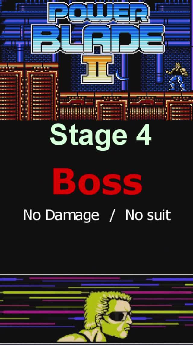 Тактика Stage 4 Boss. No Damage/No Suit. Power Blade 2  #PowerBlade2 #Dendy #8bit