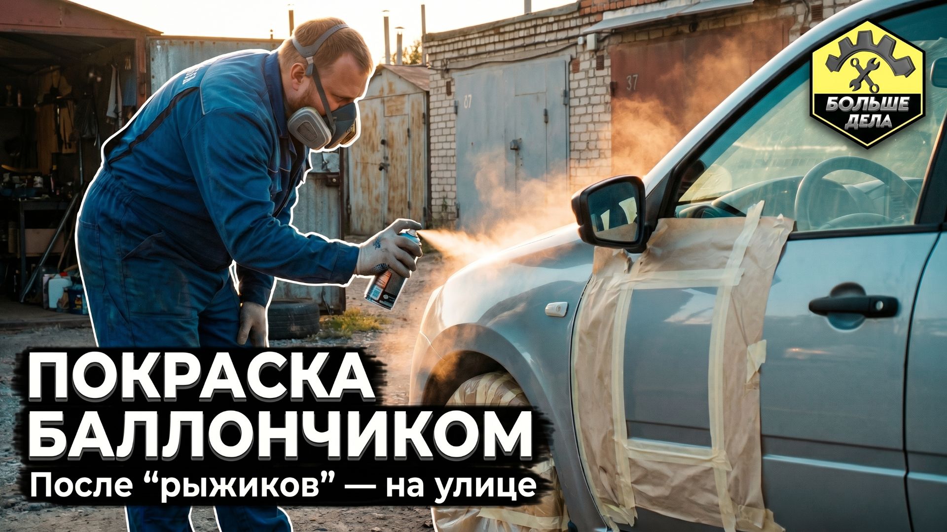 Покраска из балончика на улице Лада Гранта