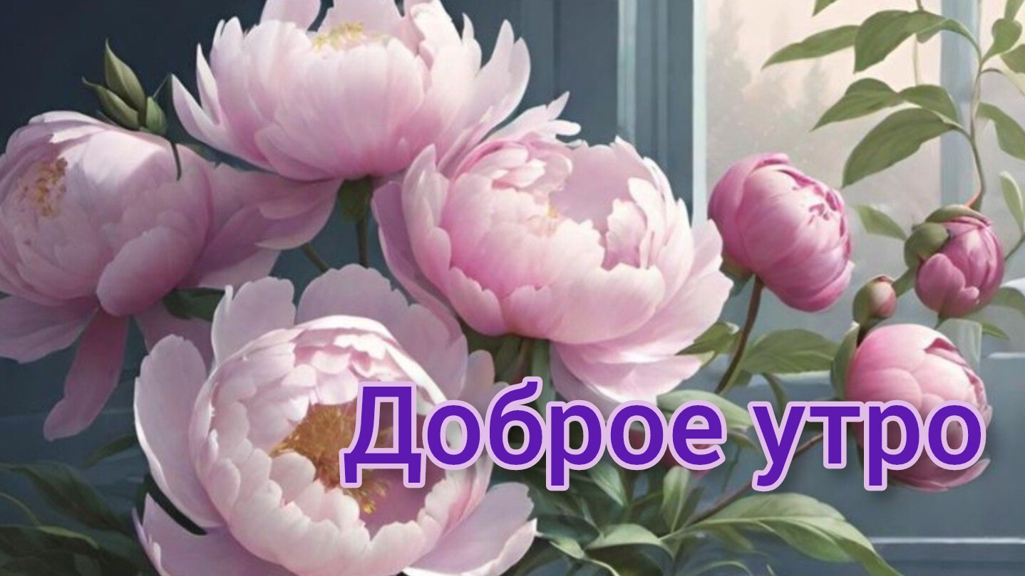 С добрым солнечным утром. Красивая музыкальная открытка.
