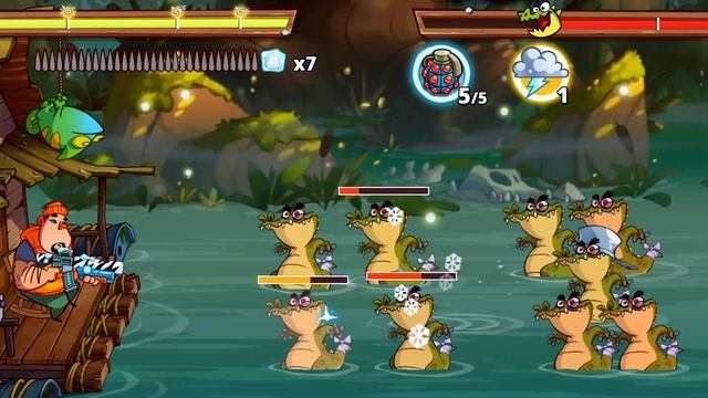 Swamp Attack 2 обзор на игру (11-15 уровень)