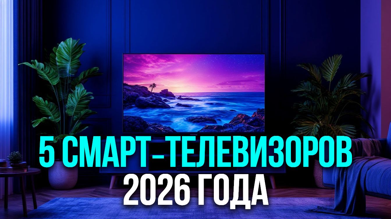 Топ‑5 телевизоров со Smart TV: лучшие модели 2026 с 4K‑разрешением
