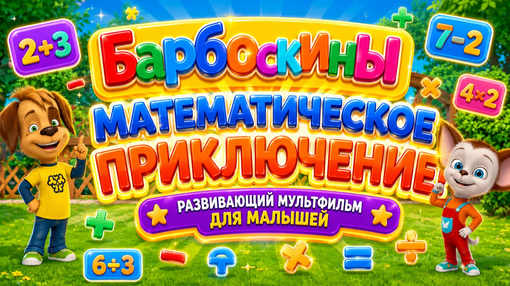 Барбоскины — Математическое приключение! ➕📚 Развивающий мультфильм для малышей ✨