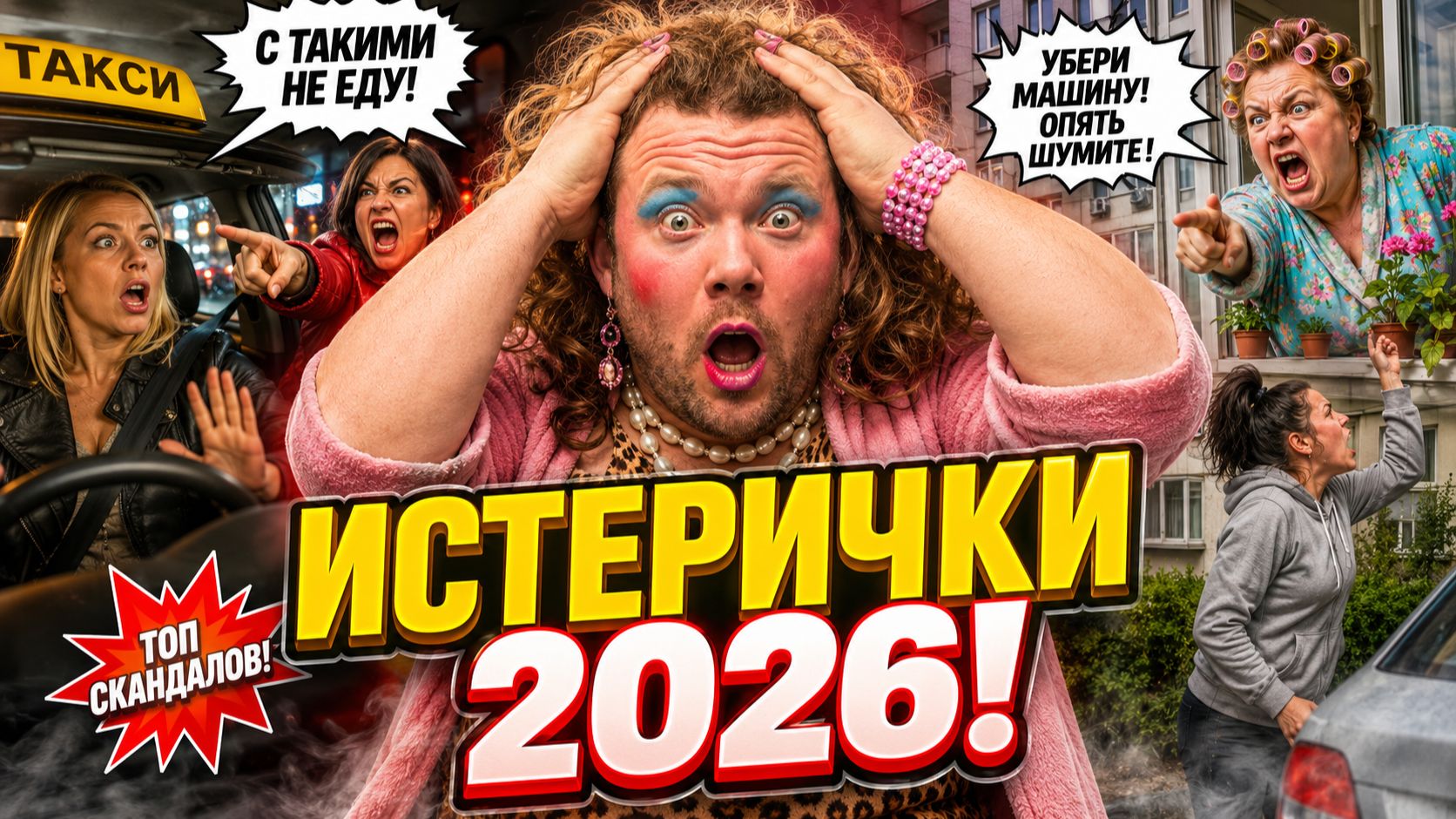ОСТОРОЖНО, ИСТЕРИЧКИ! ШОКИРУЮЩИЕ ИСТЕРИКИ ЖЕНЩИН 2026: от такси до соседской войны! Бабы Быдло!