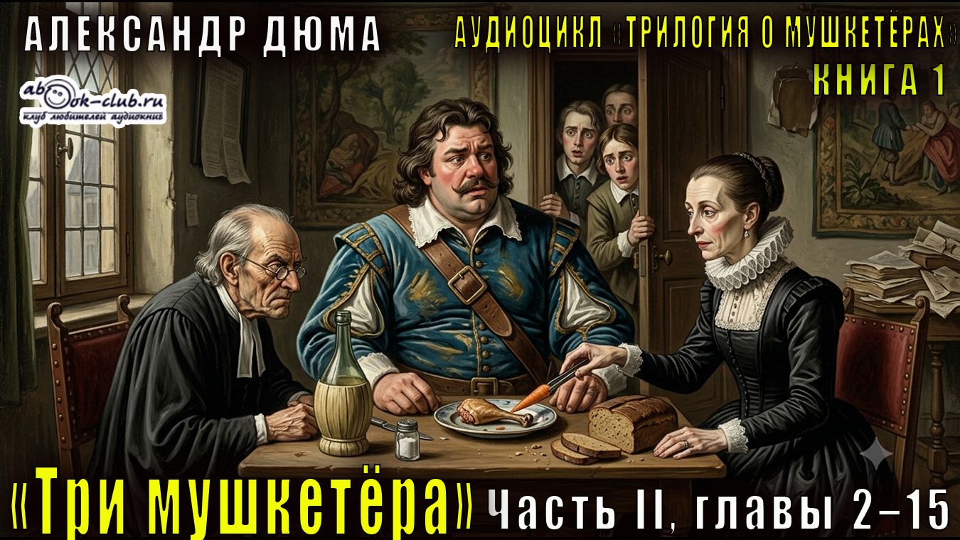 Александр Дюма "Трилогия о мушкетёрах" книга 1 "Три мушкетёра" Часть II, главы 2–15