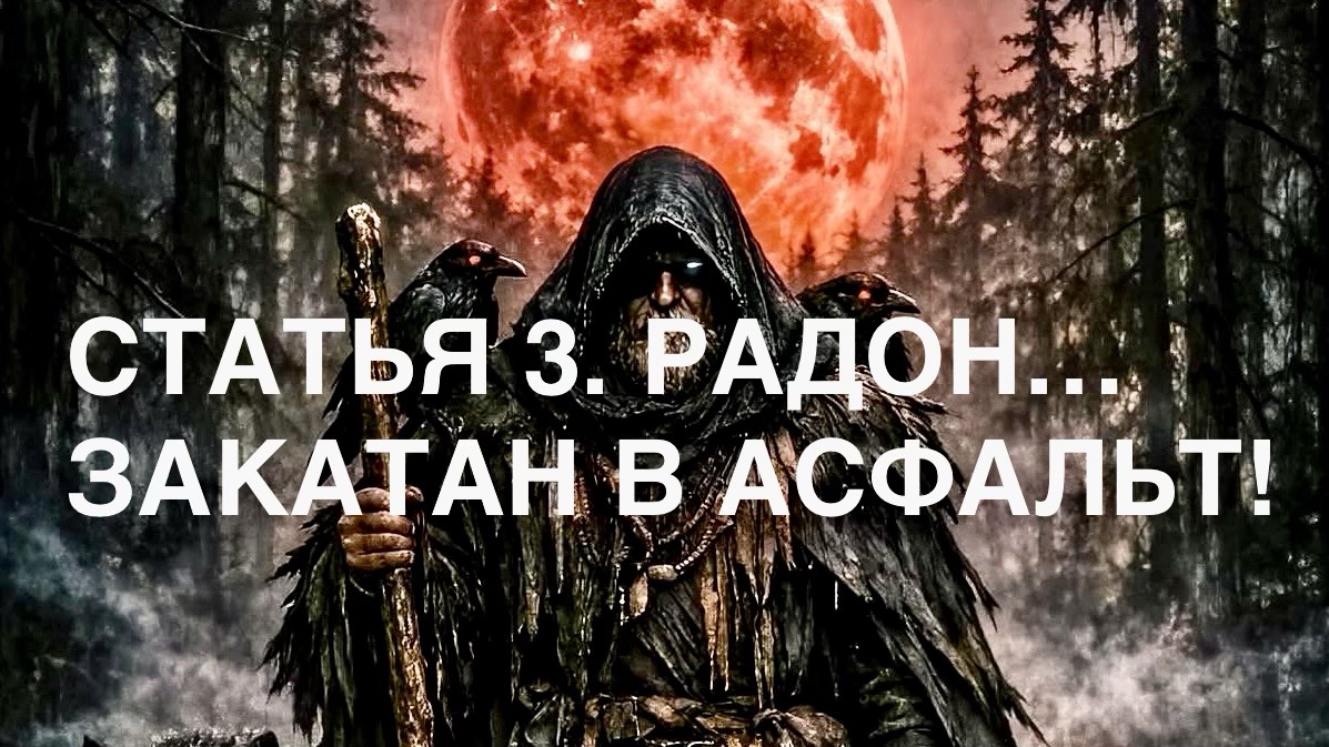 РАДОН… ЗАКАТАН В АСФАЛЬТ (СТАТЬЯ 3, Чтение, 10 минут).