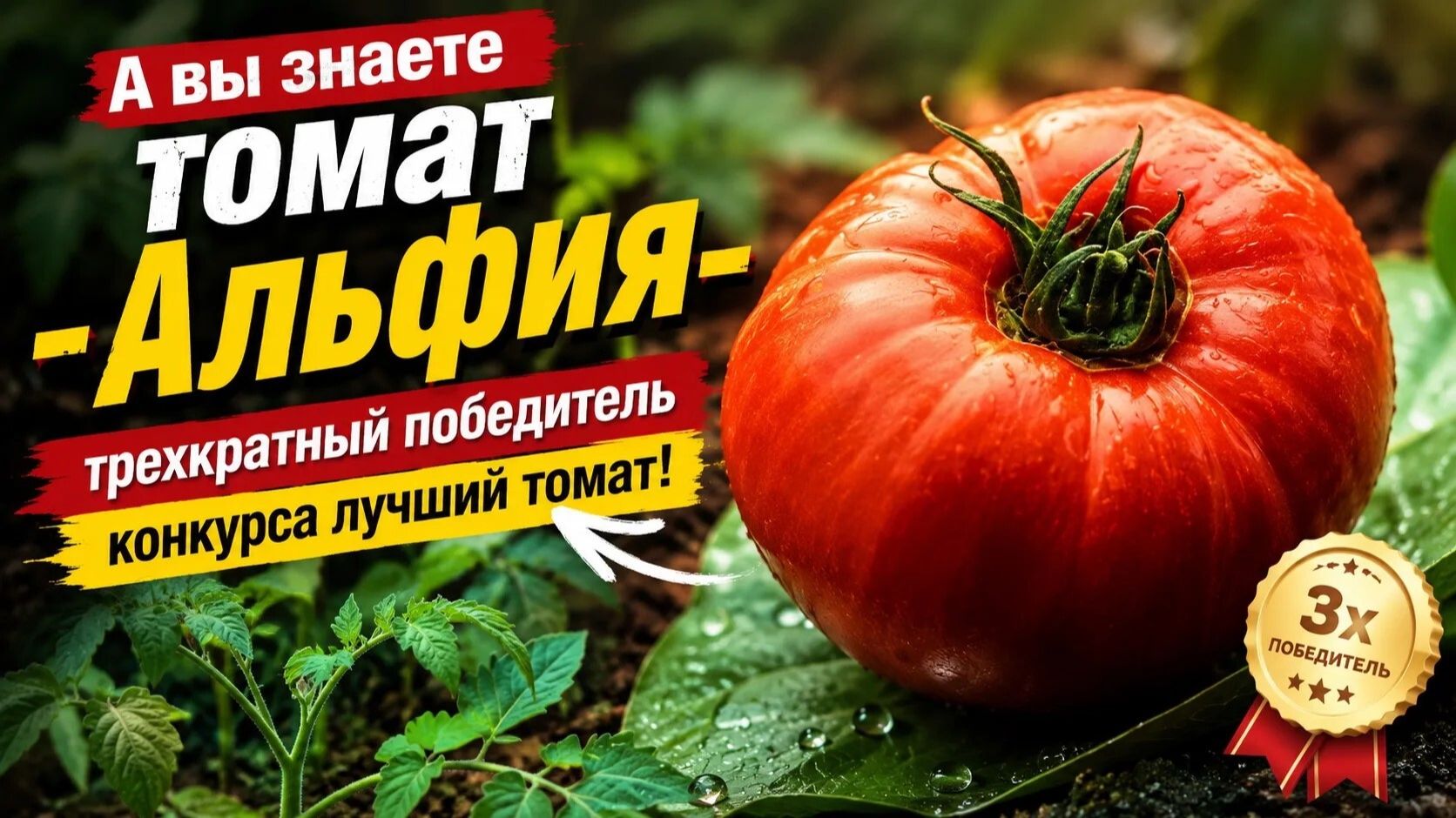 ТОМАТ АЛЬФИЯ — урожайный сладкий сорт, который удивил ВСЕХ!