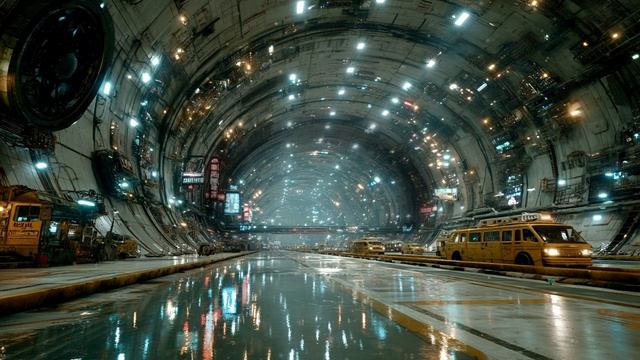 Cyberpunk Dystopian Soundscape ☢️ Dense Urban Ambient