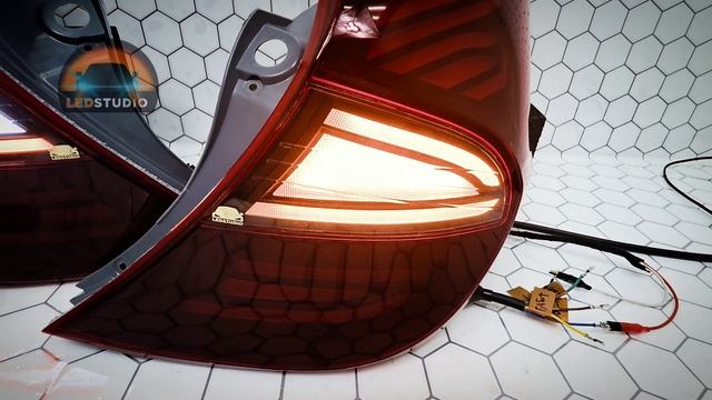 Hyundai Solaris тюнинг комплект фонарей от Ledstudio