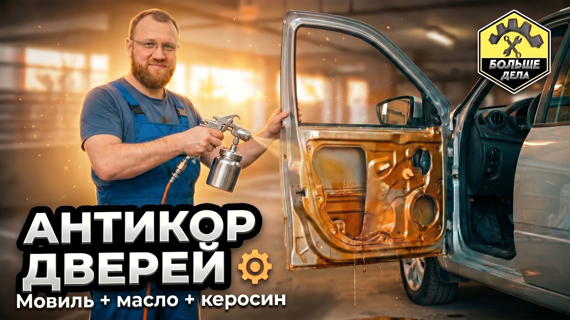 LADA GRANTA Проливаем двери дешево и сердито