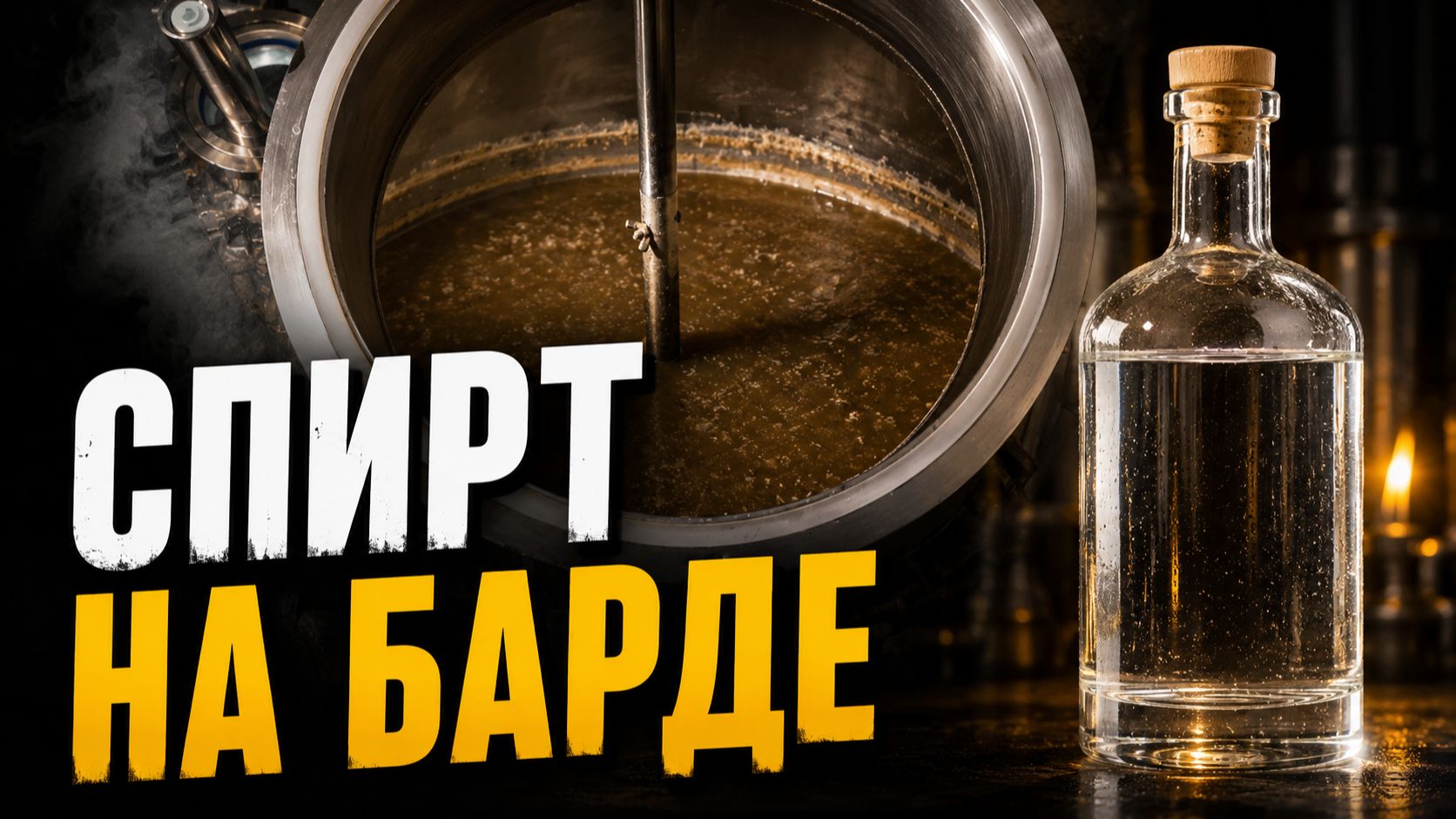 Сахарный спирт на пшеничной барде. Что получилось?