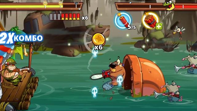 Swamp Attack 2 обзор на игру (21-25 уровень)