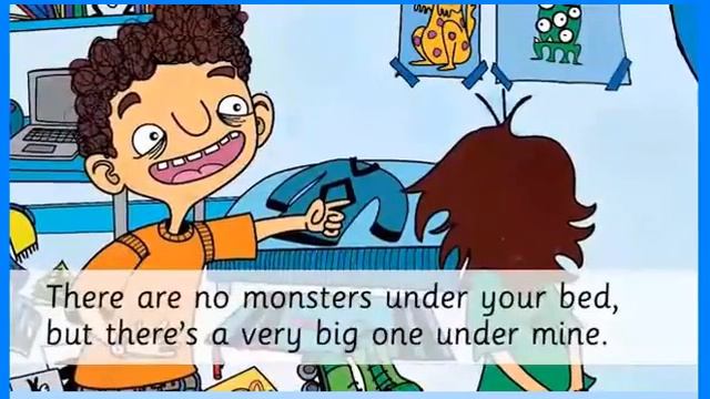 STORYFUN 3 - UNIT 5 - THE MONSTER UNDER BY BED SHORT ENGLISH STORY FOR KIDS HARRY TRAN