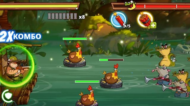 Swamp Attack 2 обзор на игру (15-20 уровень)