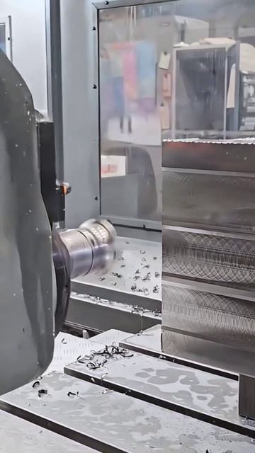 🔧 Мощная горизонтальная фрезеровка крупногабаритной заготовки!   🔥