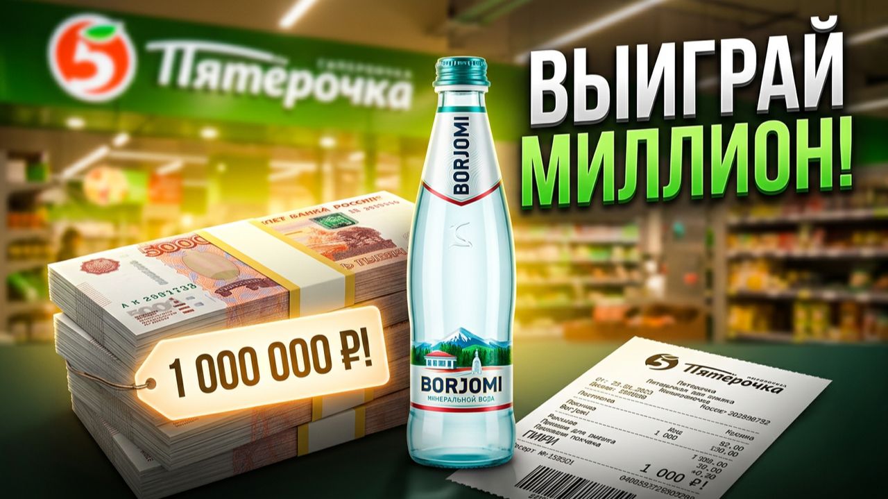 Borjomi и Пятерочка Следуй за вкусом майских с Borjomi