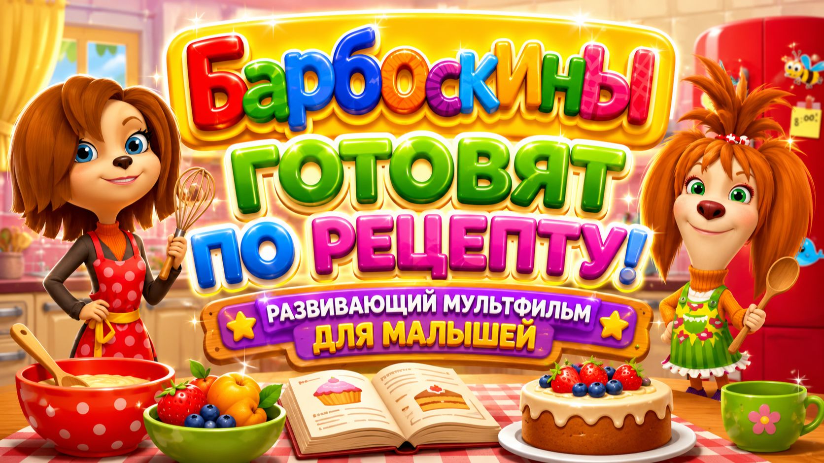 Барбоскины готовят по рецепту! 👩🍳🍲 Развивающий мультфильм для малышей ✨