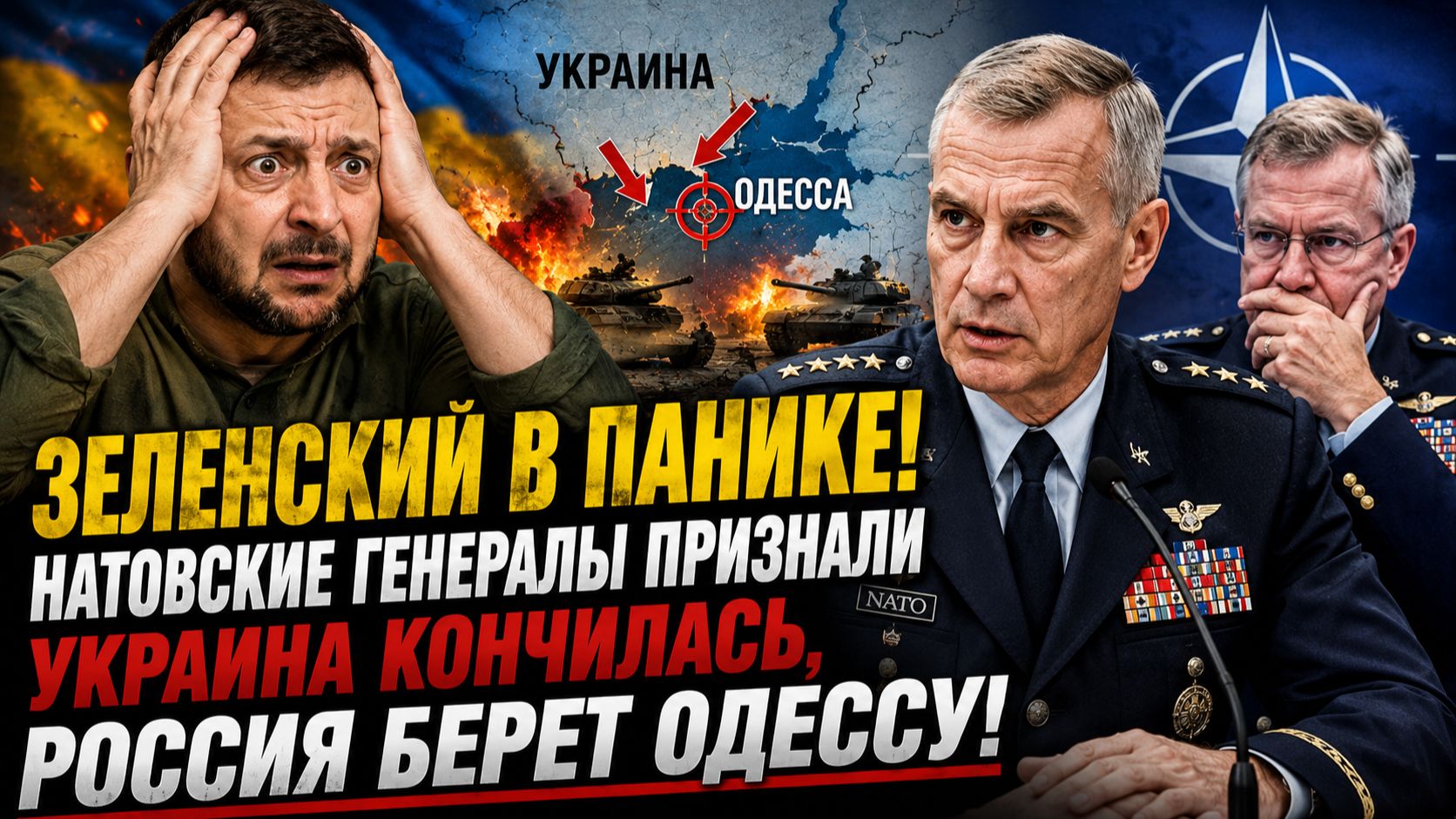 ЗЕЛЕНСКИЙ В ПАНИКЕ! Натовские генералы в Ужасе, Россия берет Одессу! ПОСЛЕДНИЕ НОВОСТИ