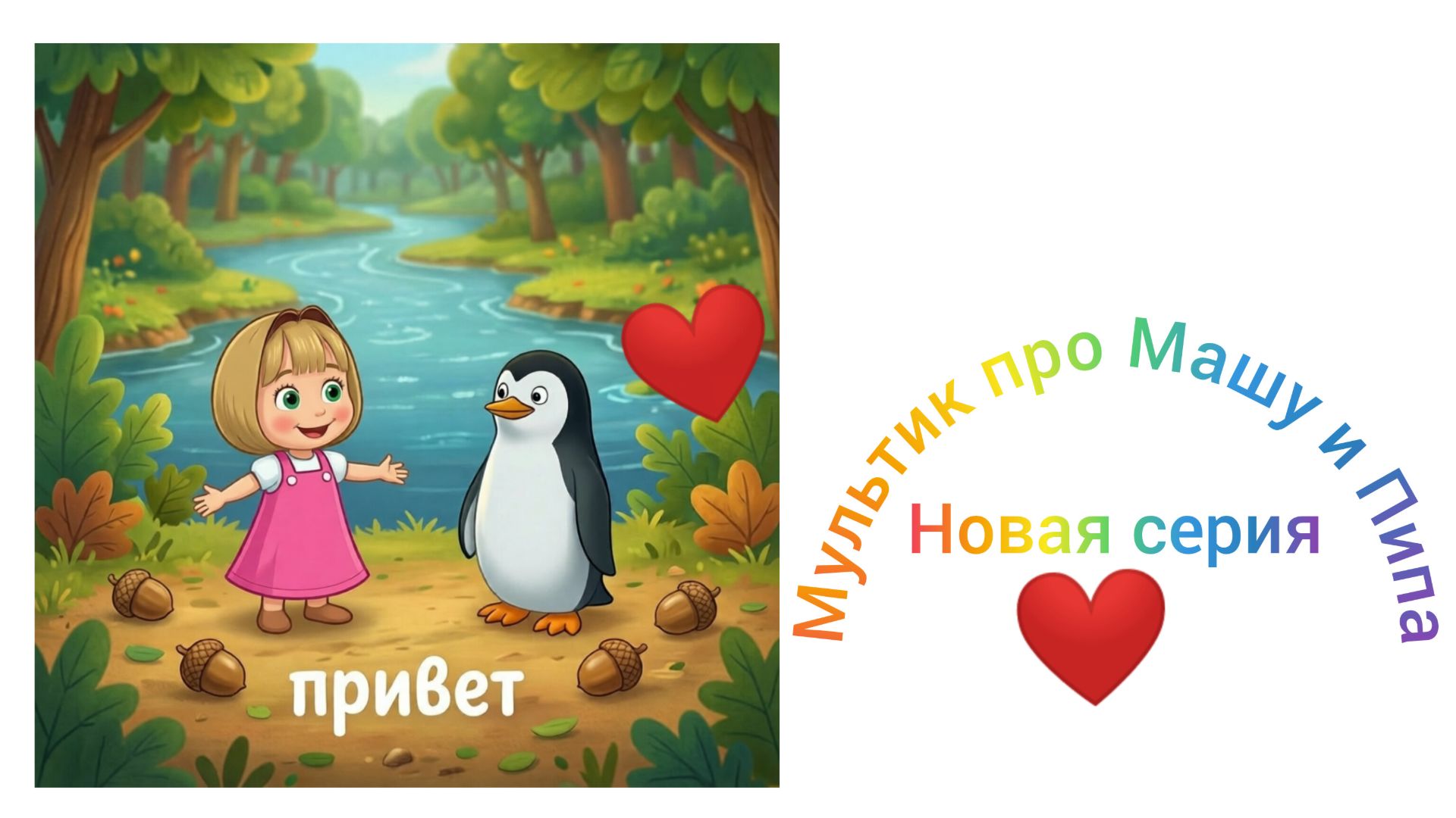 Мультик про Машу и Пипа. 17 серия 1 сезон.