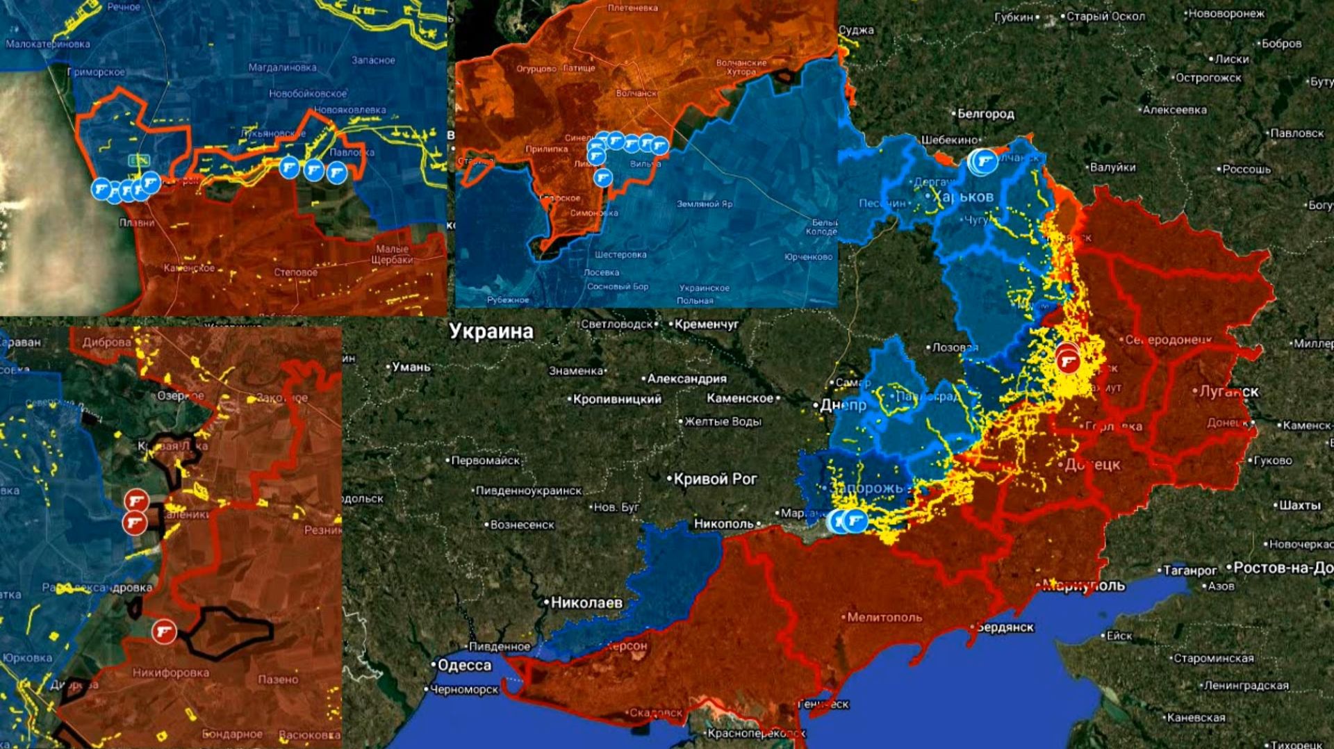 21.05.2026 Карта боевых действий. Тяжелые участки фронта