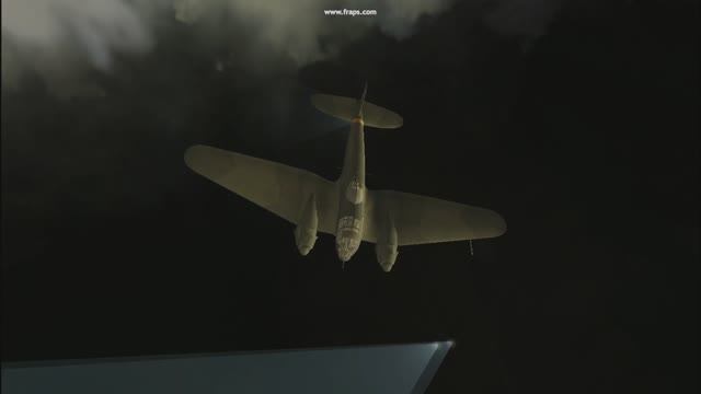 Ил-2FB Советский He-111, Ночная атака на аэродром, c модами эффектов и звуками