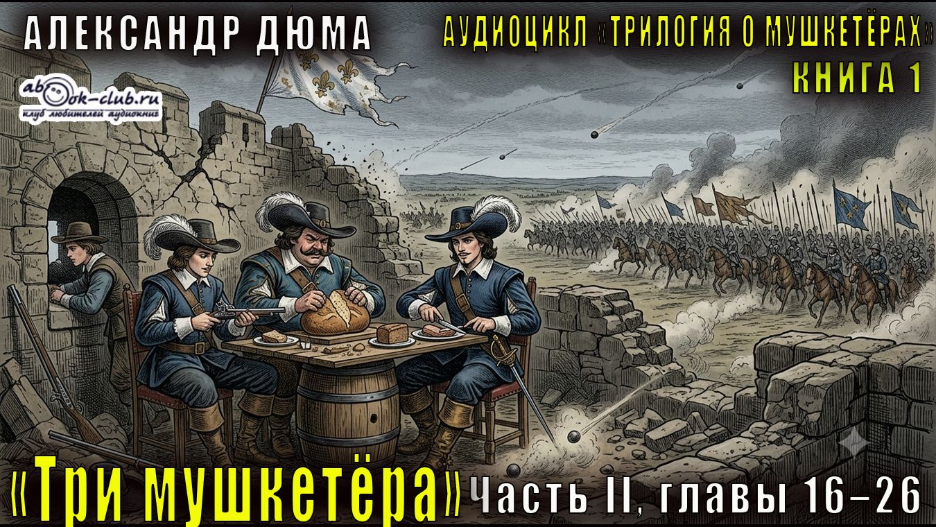 Александр Дюма "Трилогия о мушкетёрах" книга 1 "Три мушкетёра" Часть II, главы 16–26