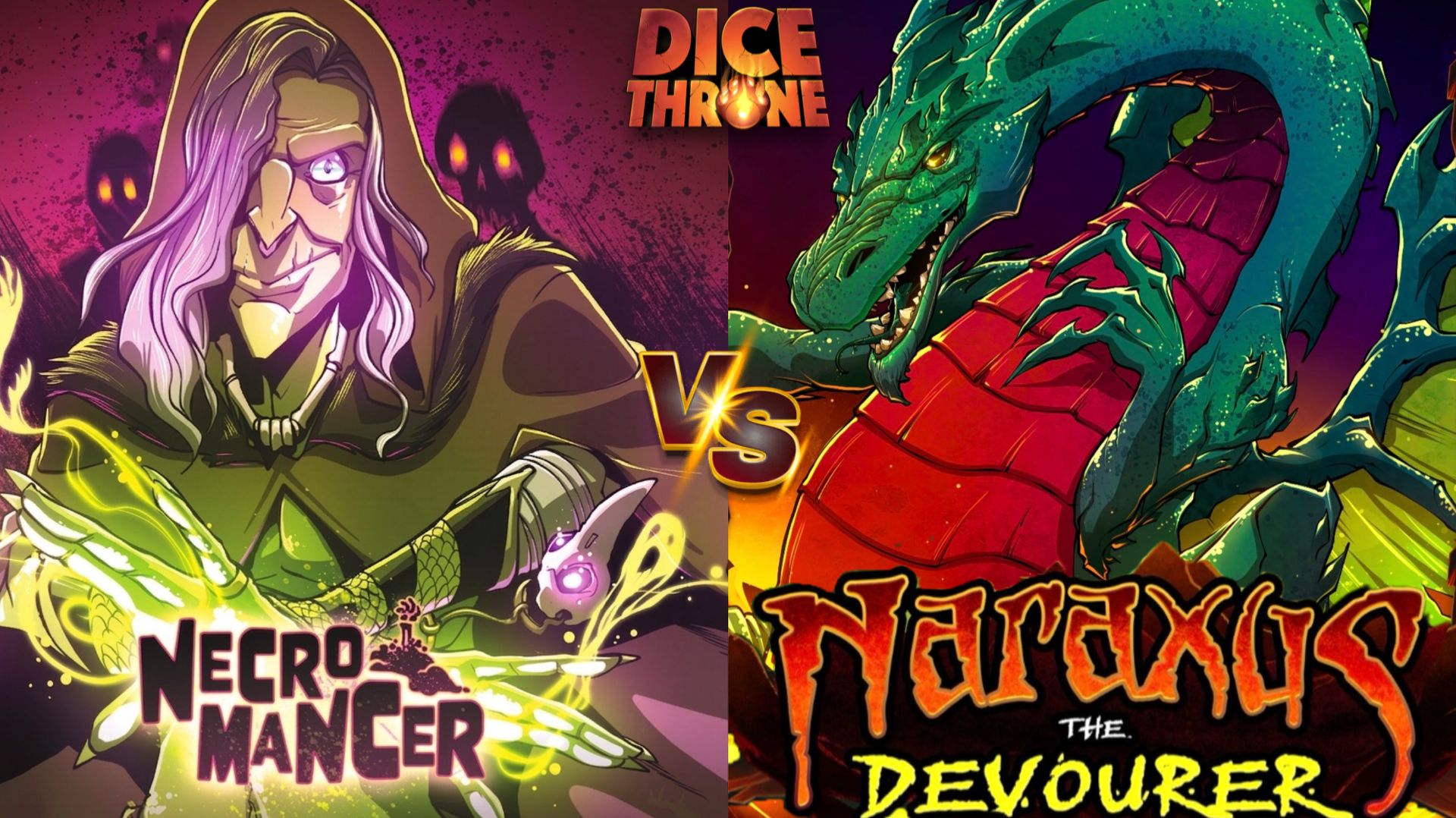 Некромант и Нараксус Трон Кубов | Necromancer & Naraxus Dice Throne Outcast Vanguard