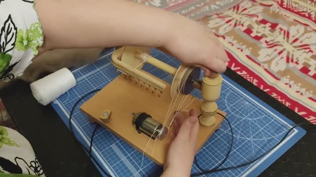 Работа на электрической прялке с двойным приводом (классическая) | 4 часть